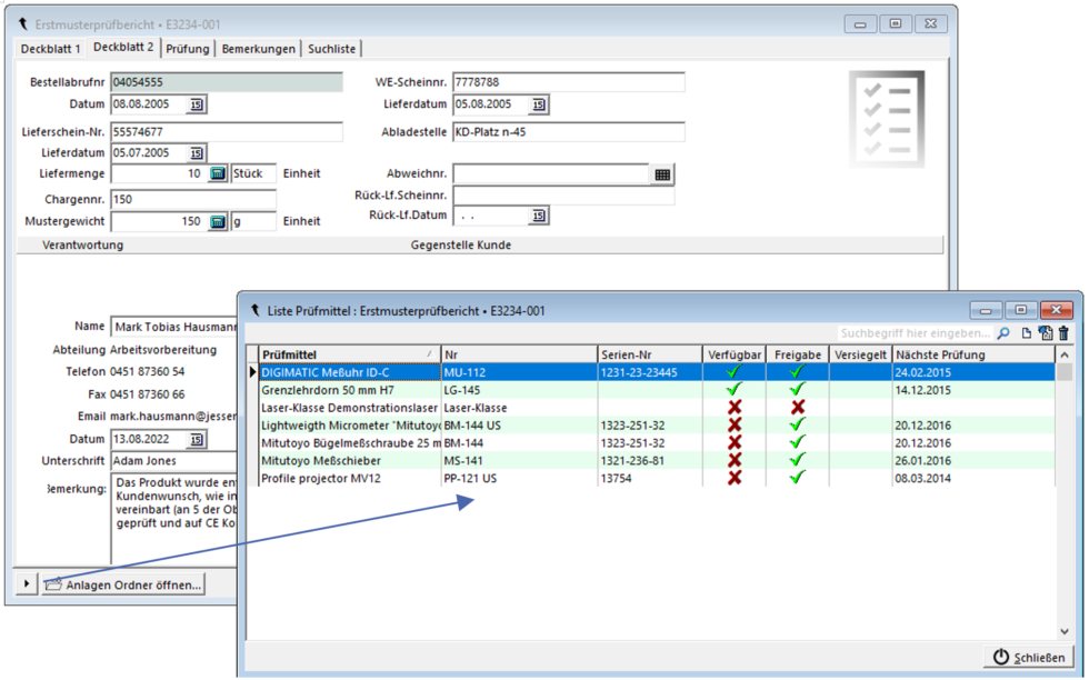 Erstmusterprüfbericht EMPB VDA-2-2020 angelehnt – PDAP ...