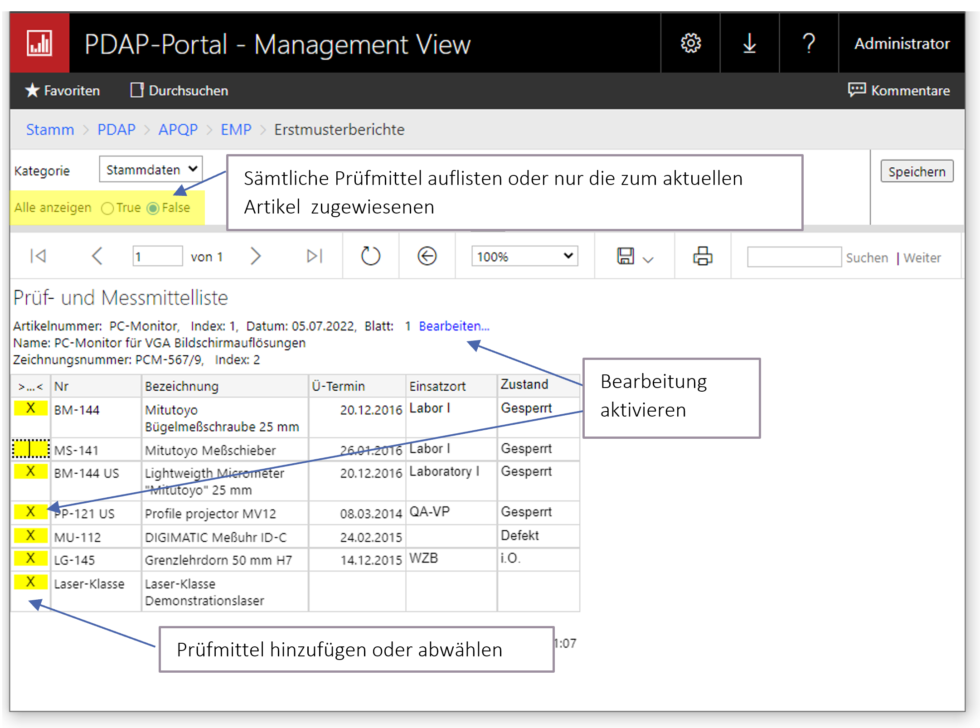 Erstmusterprüfbericht EMPB VDA-2-2020 angelehnt – PDAP ...