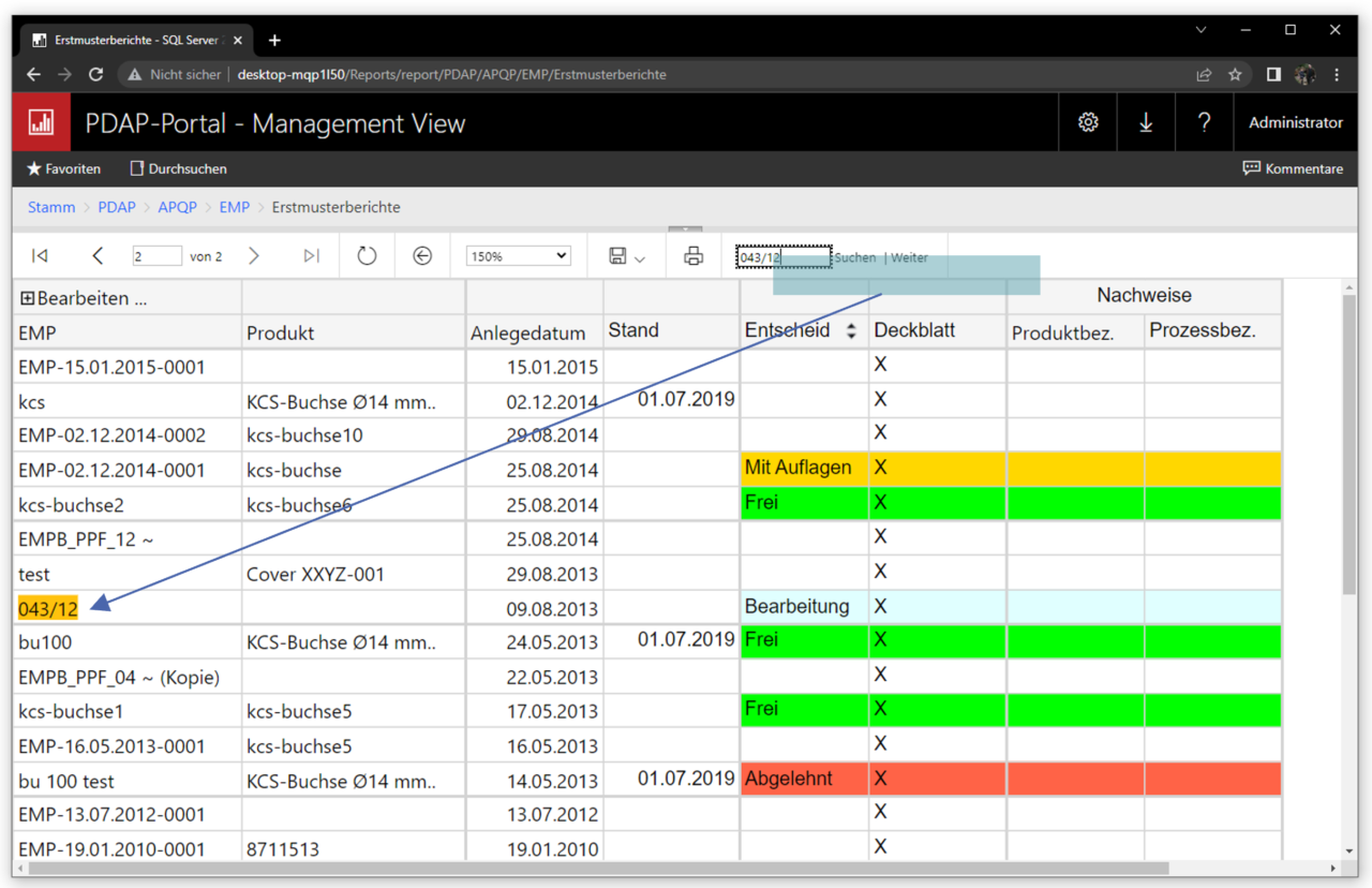 Erstmusterprüfbericht EMPB VDA-2-2020 angelehnt – PDAP - Qualitätsmanagement & Digitalisierung