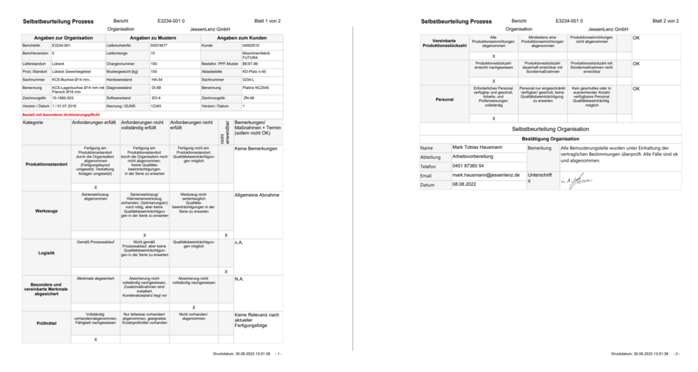 Erstmusterprüfbericht EMPB VDA-2-2020 angelehnt – PDAP - Qualitätsmanagement & Digitalisierung